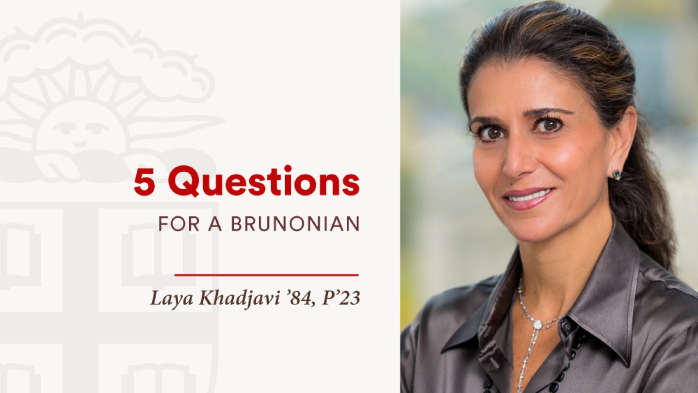 5 Questions for a Brunonian: Mentor and Finance Expert Laya Khadjavi ...